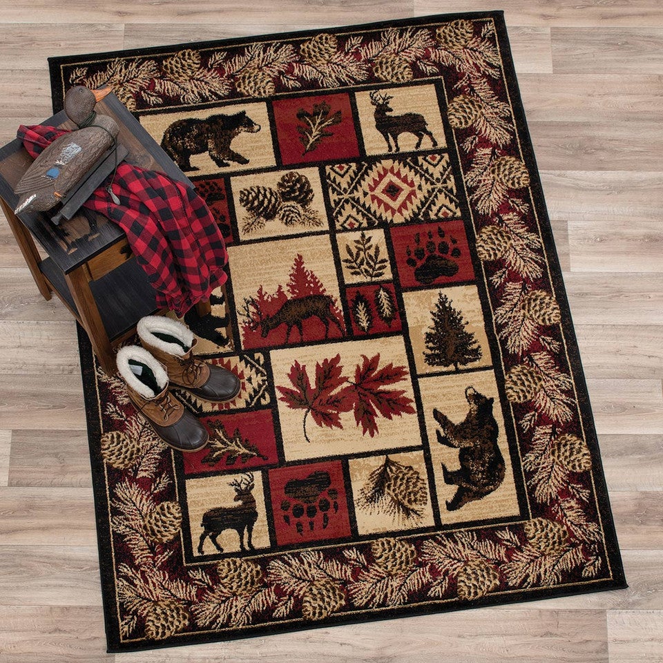Rustic Rugs for Cabins | Black Forest Décor
