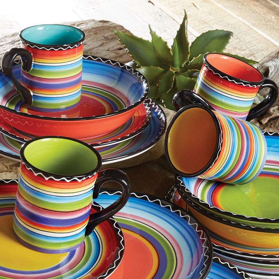 Tequila Sunrise Mugs - Set of 4 - OVERSTOCK | Black Forest Decor