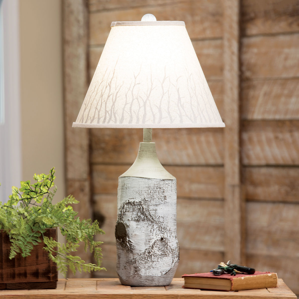 birch tree lamp