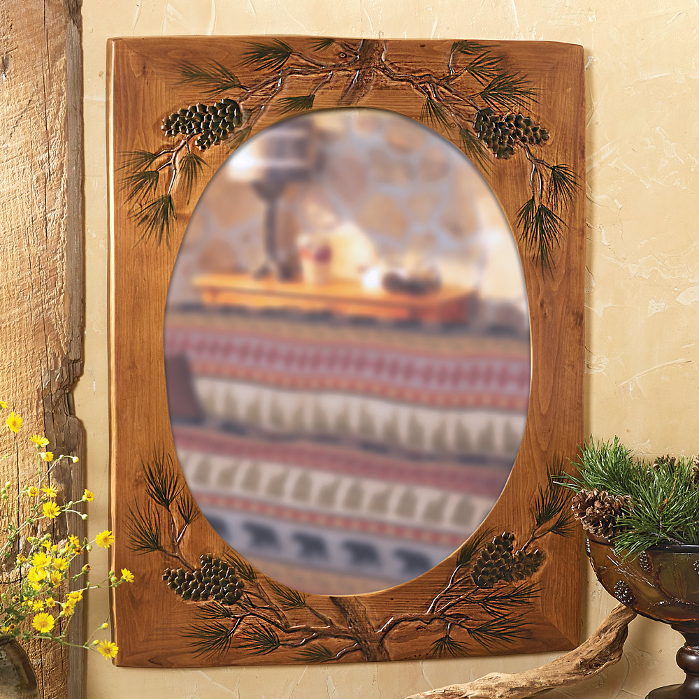 old pine mirror