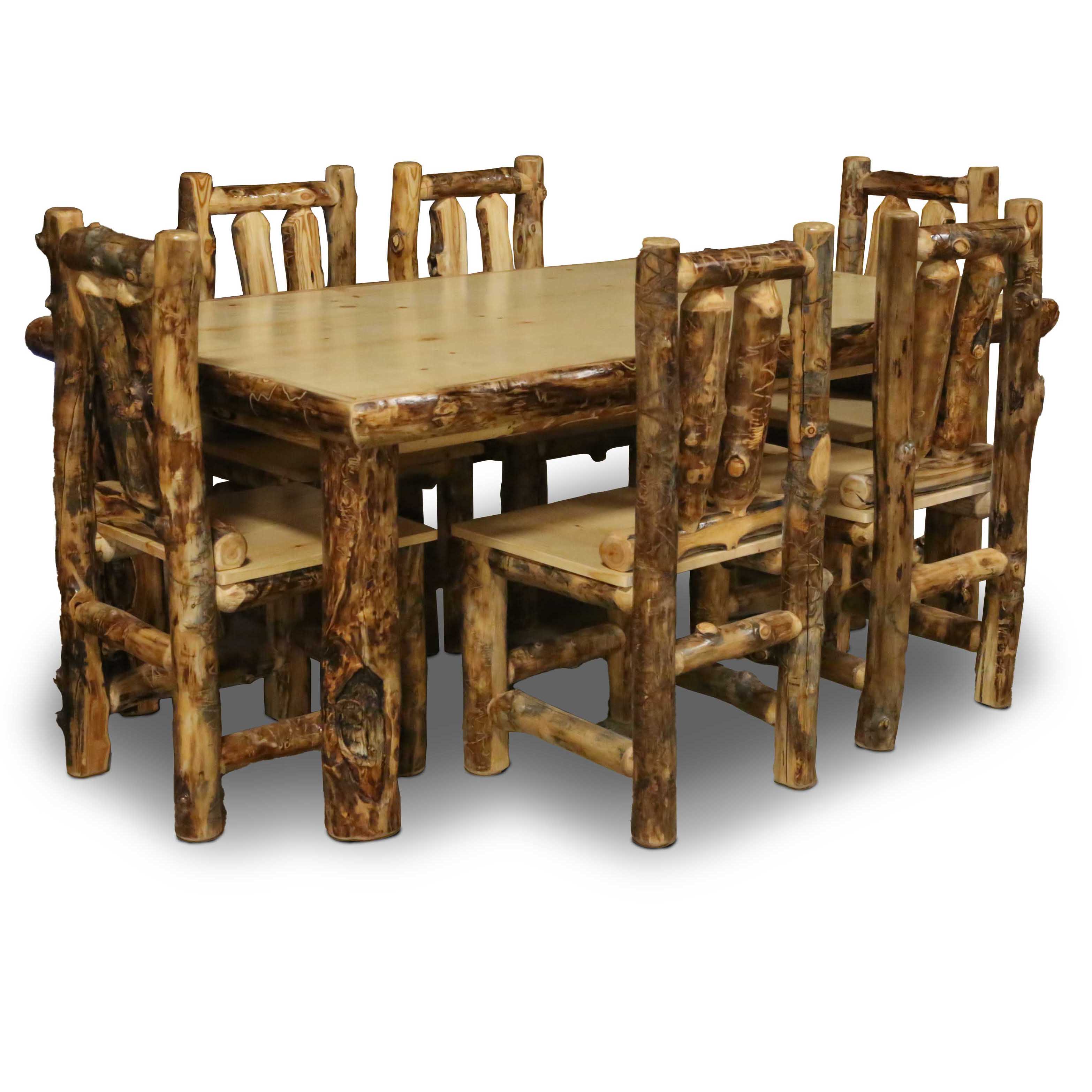log dining room table