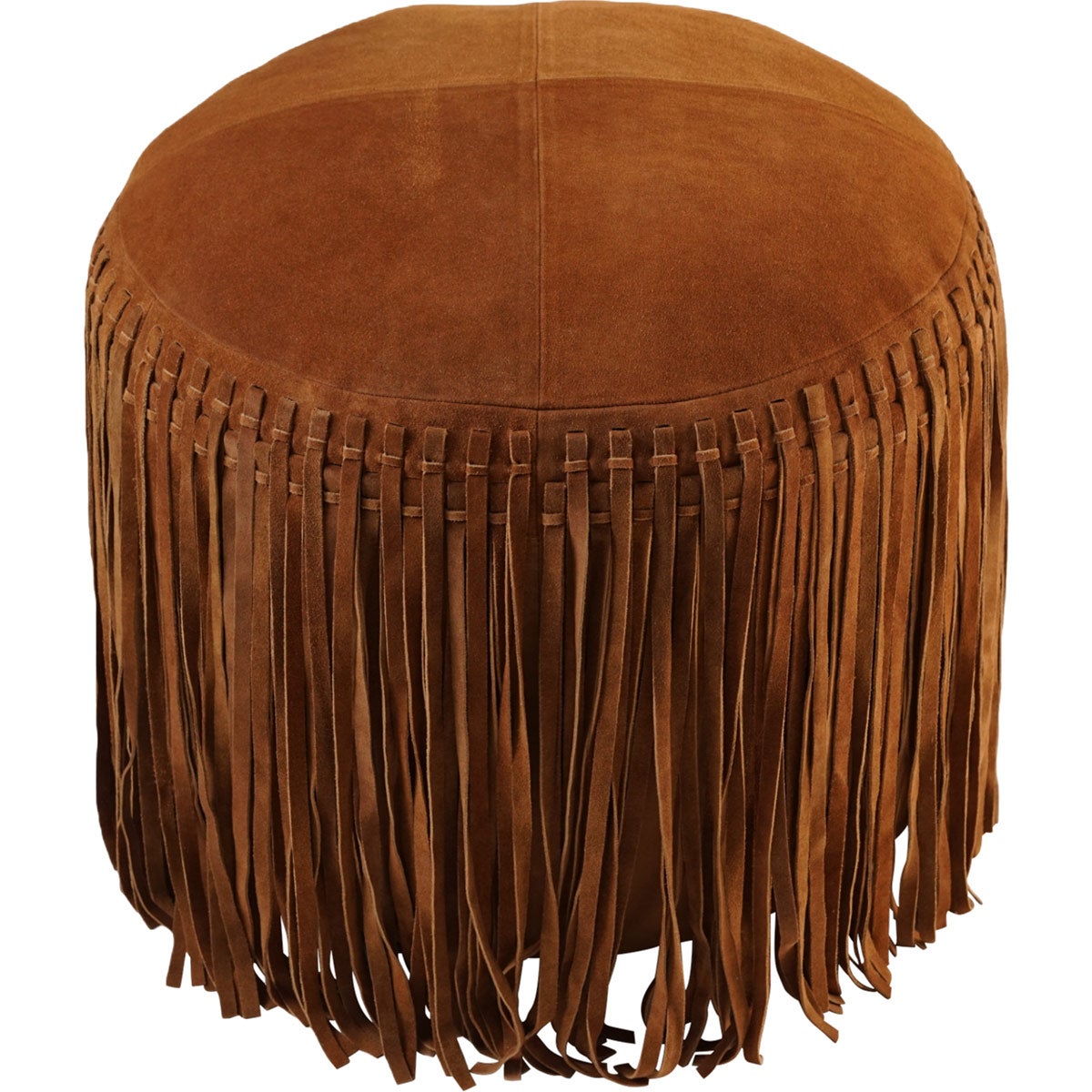rustic pouffe