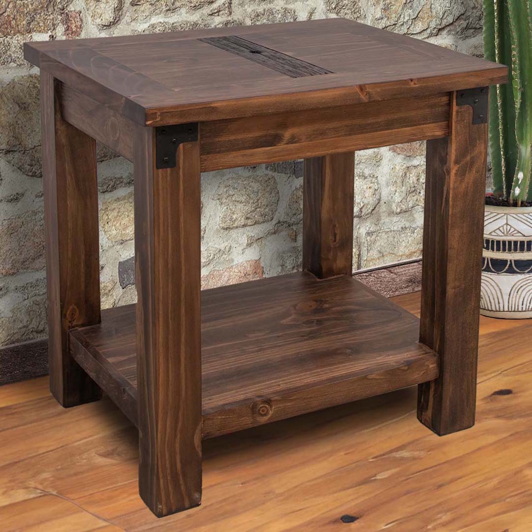 dark walnut side tables
