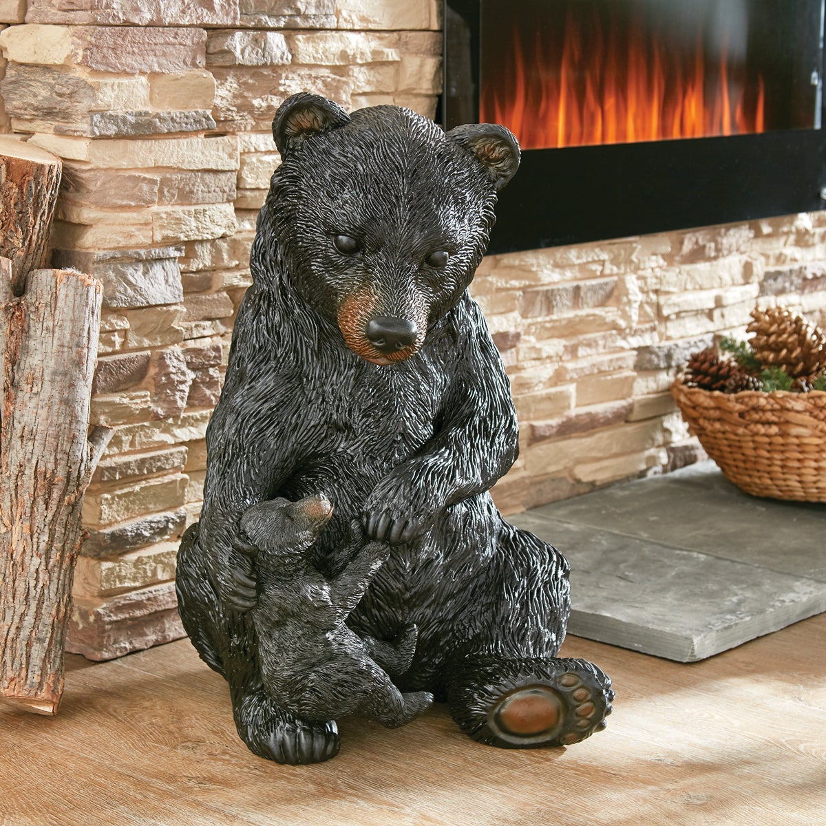 sitting bear statue