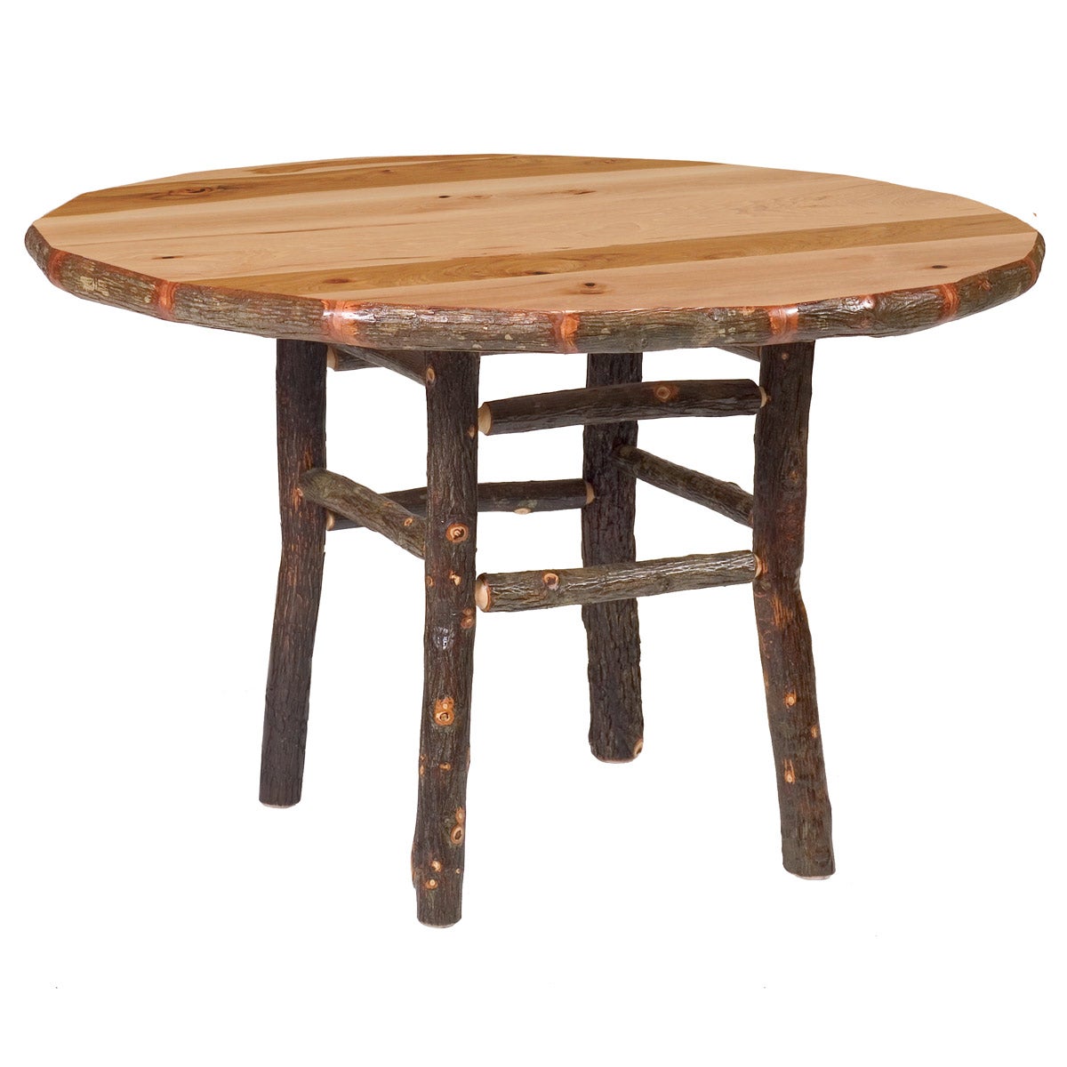 rustic wood table top round