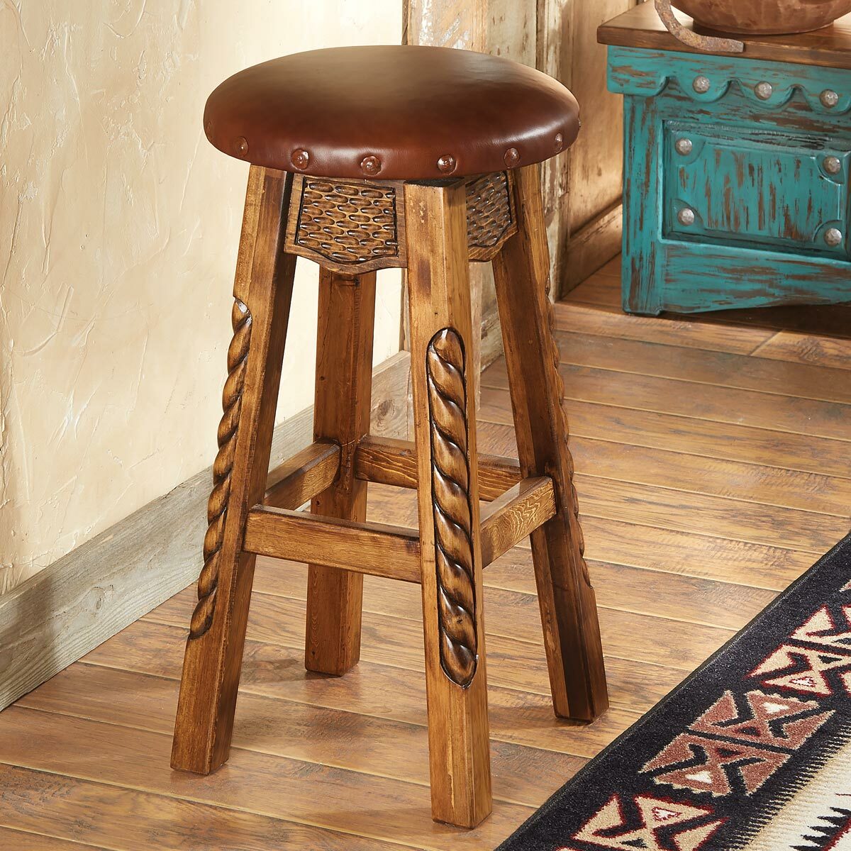 rustic counter top stools