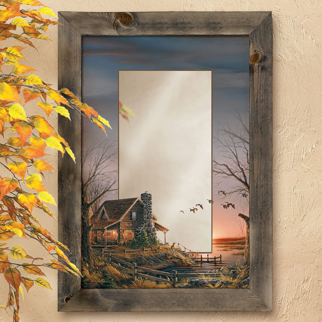 rustic wooden mirror frames
