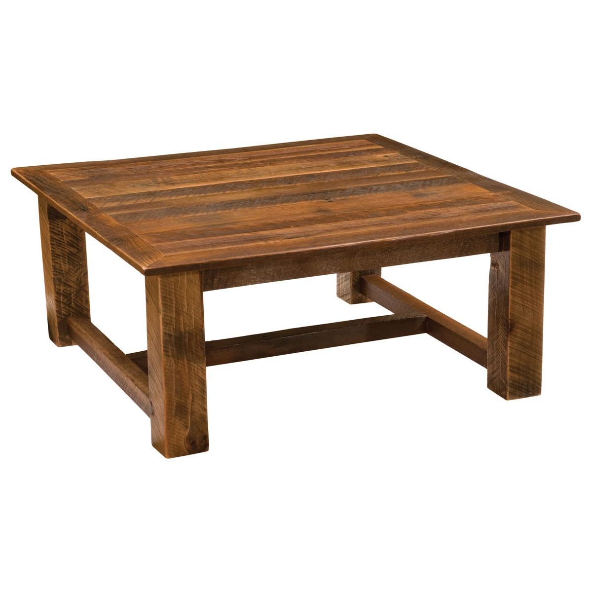 rustic square side table